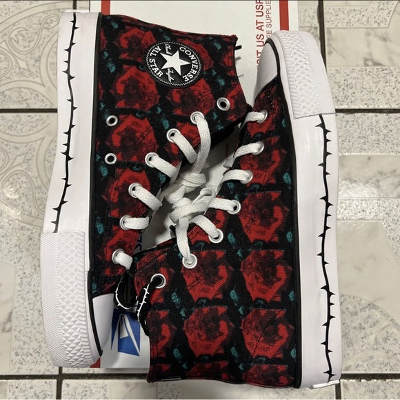 Converse | Shoes | New Converse Chuck Taylor All Star Love Black Red ...
